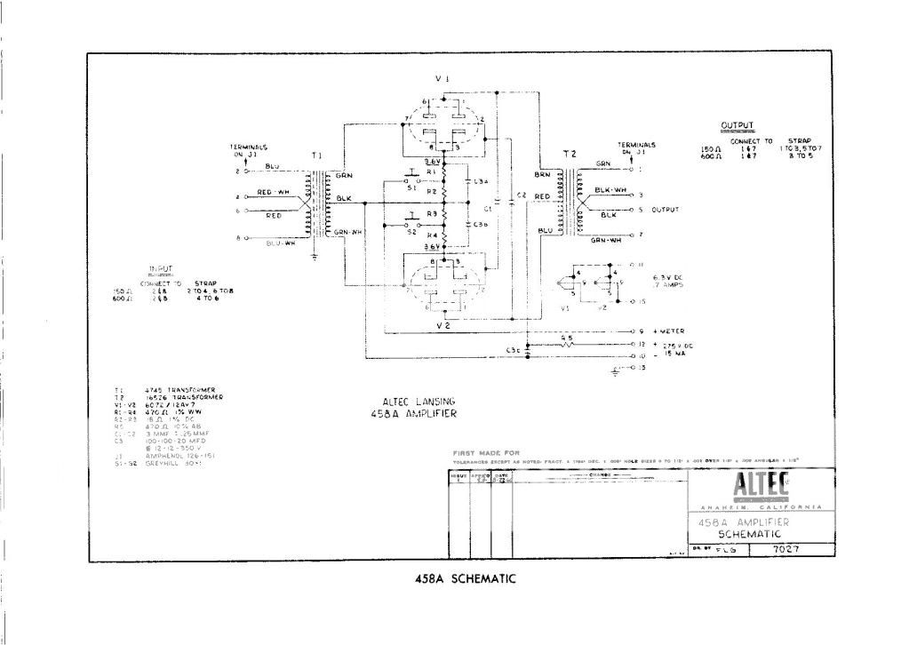 Altec 458A Build | GroupDIY Audio Forum