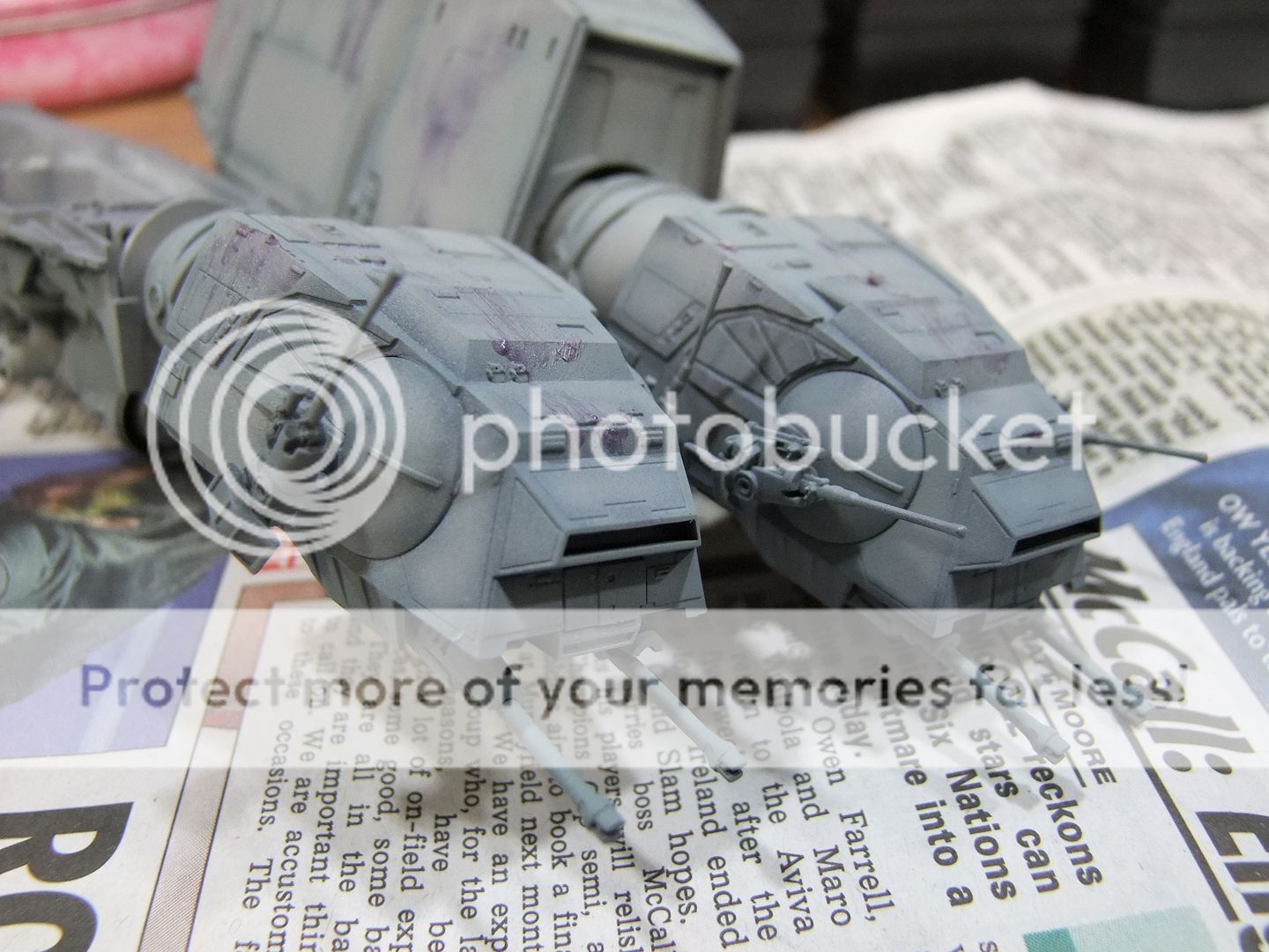 Bandai AT-AT Walkers in 1/144 + MPC & Revel AT-AT - Work In Progress ...